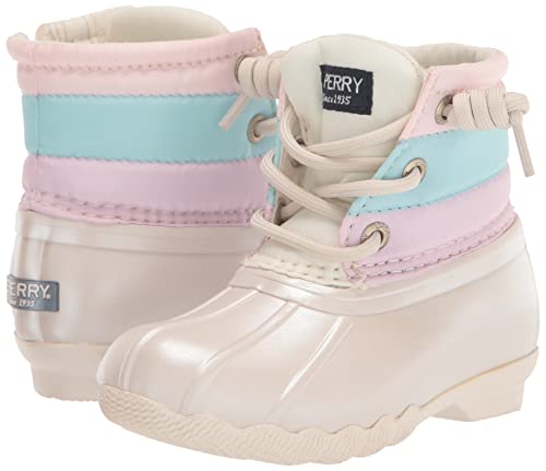Sperry Kids Saltwater Ankle Boot, Pastel Multi, 7 US Unisex Toddler