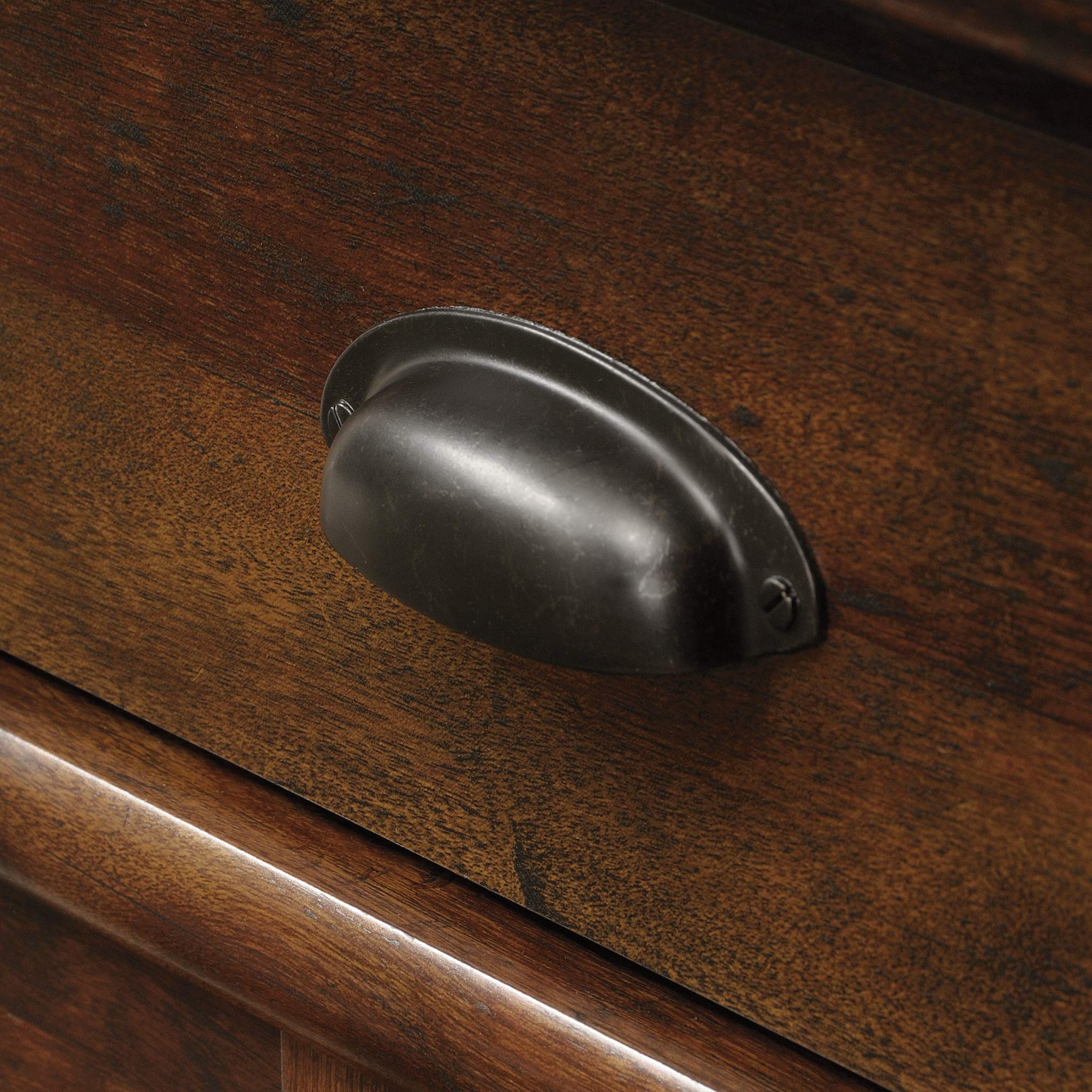 Sauder Harbor View Storage, L: 27.87" x W: 17.8" x H: 36.02", Curado Cherry Finish