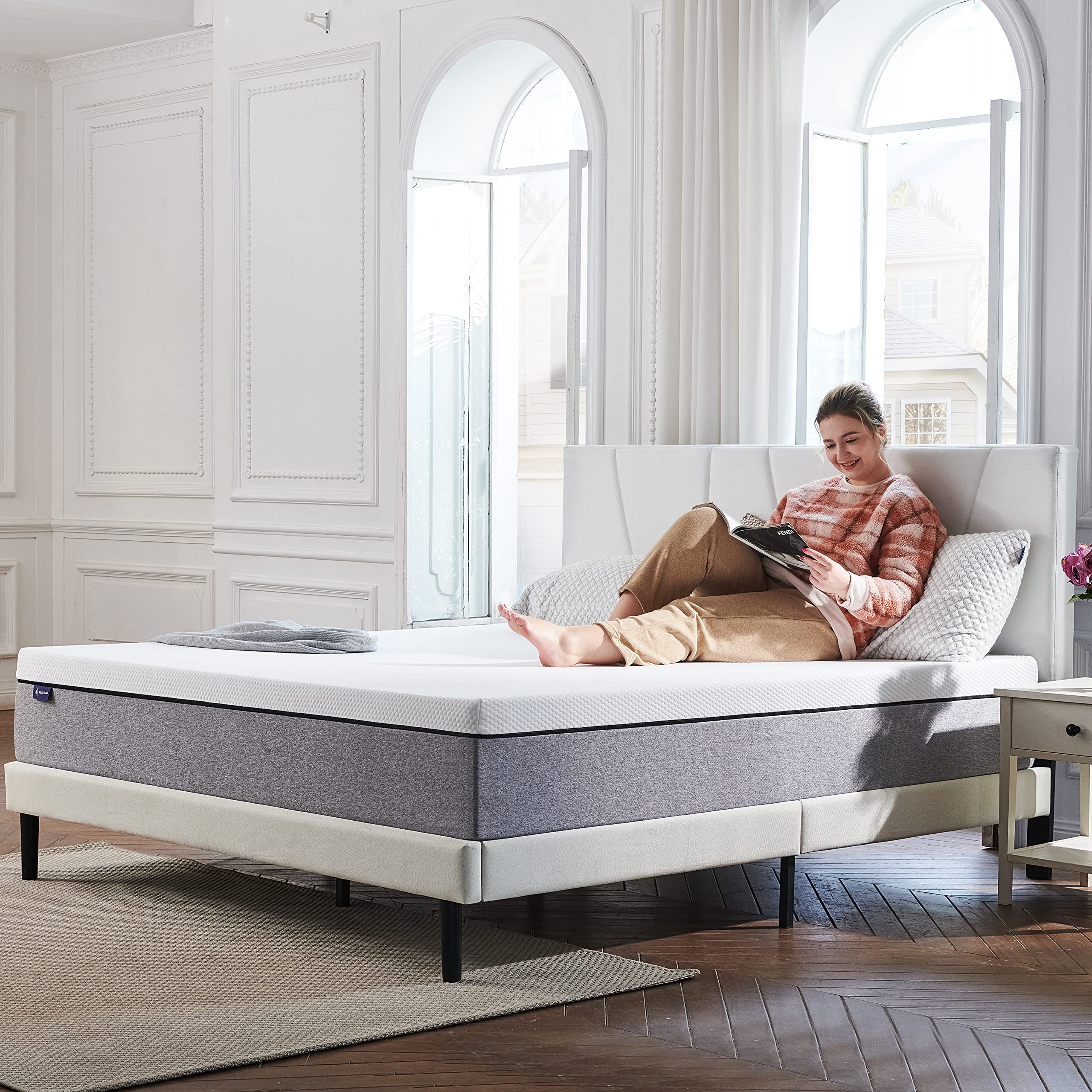 S SECRETLAND King Mattress, 14 inch Gel Memory Foam Mattress,Medium Feels-Bed Mattress in a Box,King Size Mattress