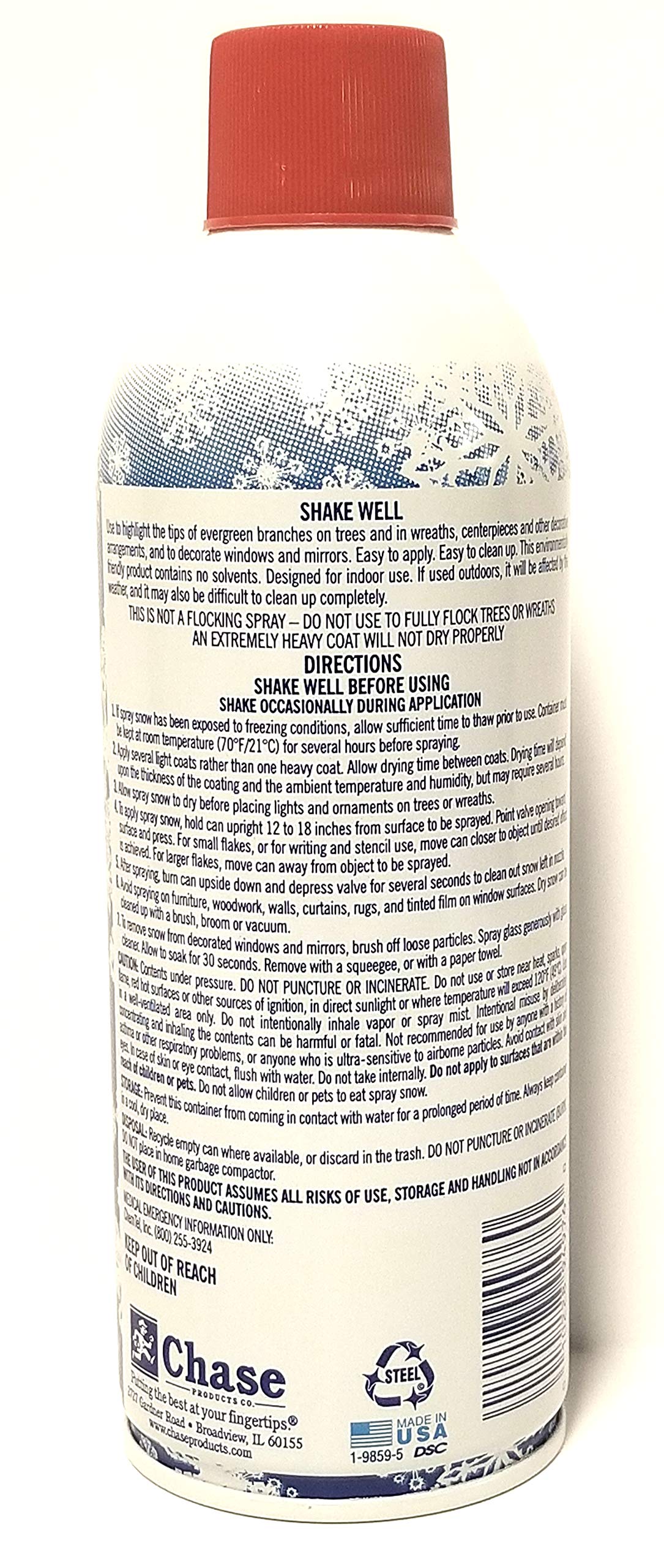 Santa Snow Spray 2 Pack Aerosol Cans 9oz Cans