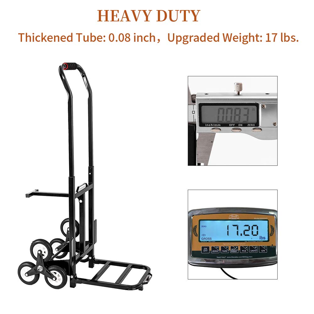 ROVSUN 330LBS Capacity Stair Climbing Cart