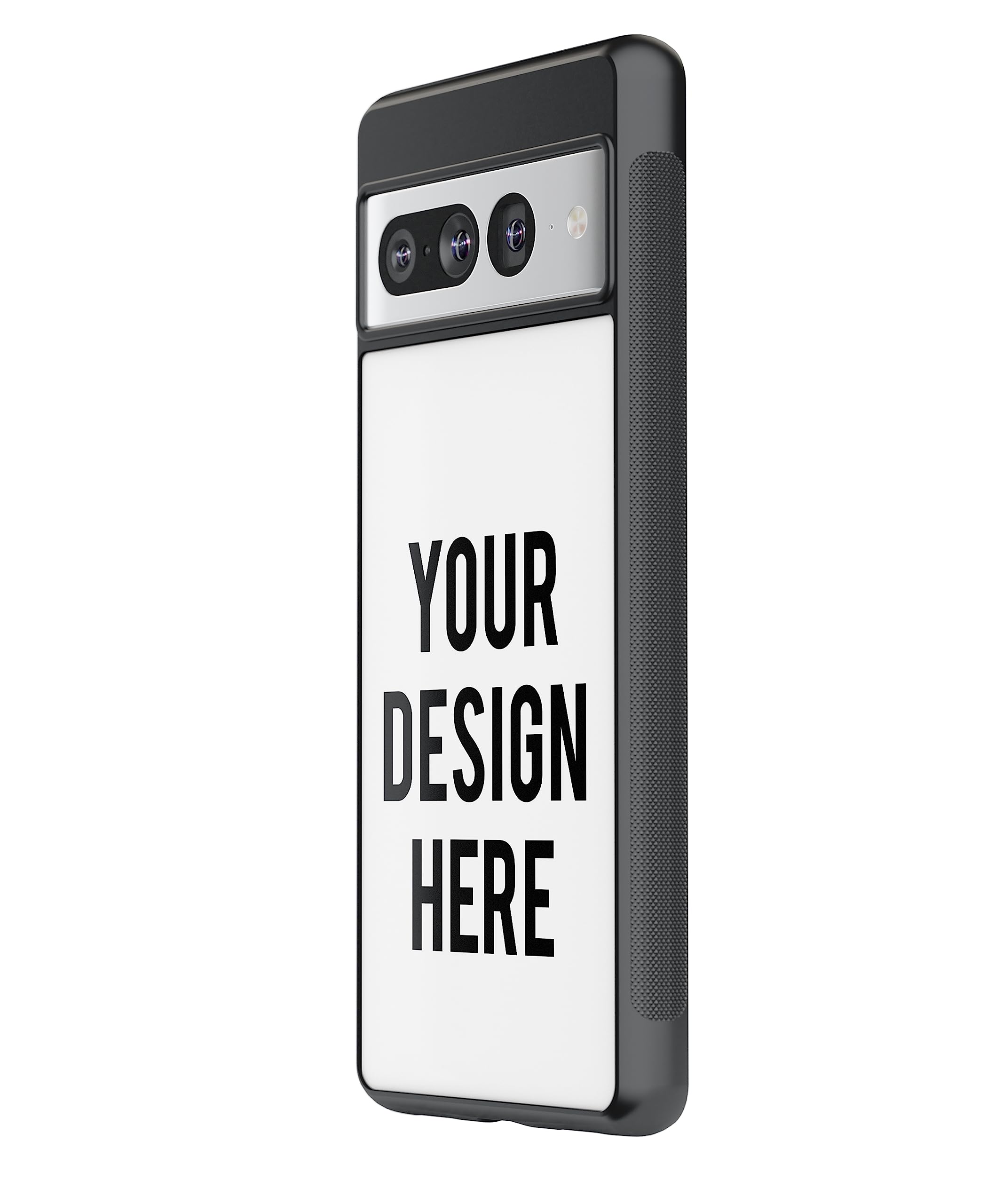 Upload Your Image | Make Your Own Black Rubber Phone Case Compatible With Google Pixel 8, 8 Pro, 8a, 7a, 7, Pixel 7 Pro, Pixel 6a, 6 Pro, 6, 5, 4a 5G, 4a 4G, 4, 4 XL, 3a, 3a XL, 3, 3 XL, 2 XL