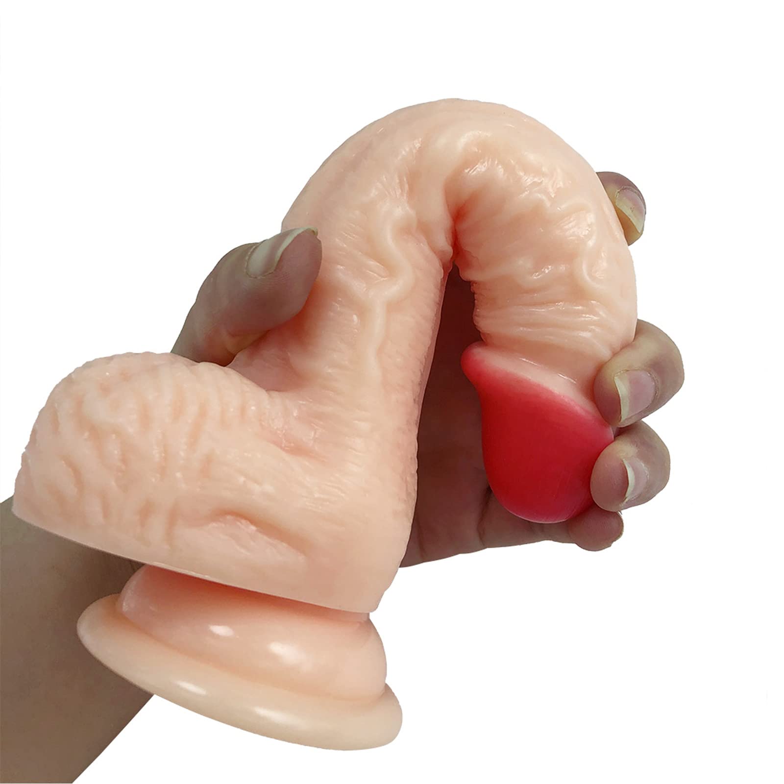 Soft Electric Realistic Dildo Body-Safe Material Clear Silicone Dildo 8 Inches Suitable for Women Men Couples Beginners