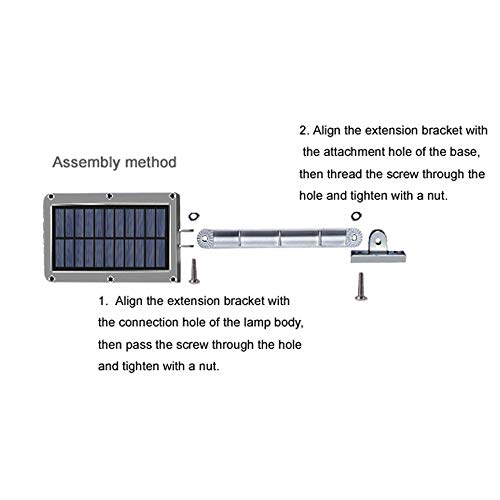 Solar Wall Lights Outdoor 48 LEDs 800LM Solar Motion Sensor Garden Waterproof Lights Wall Lamp Home Street Lamps with Bracket and Remote Control