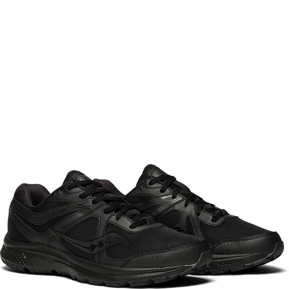 Saucony Men's Cohesion 11 Running Shoe, Black, 11.5 Wide US