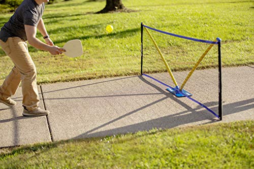 Triumph Sports Multi-Sport Versatile Combo Outdoor Game Net Set Includes Volleyball, Badminton, and Pickleball, Blue (35-7510-2)