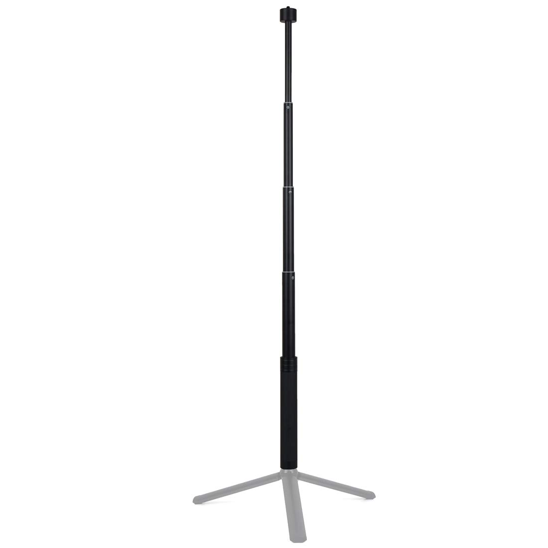 Timemall Action Camera Accessories Handheld Gimbal Aluminum Alloy Extension Rod Tube for Feiyu, Length: 19-60cm,Simple and Practical (Black) (Color : Black)