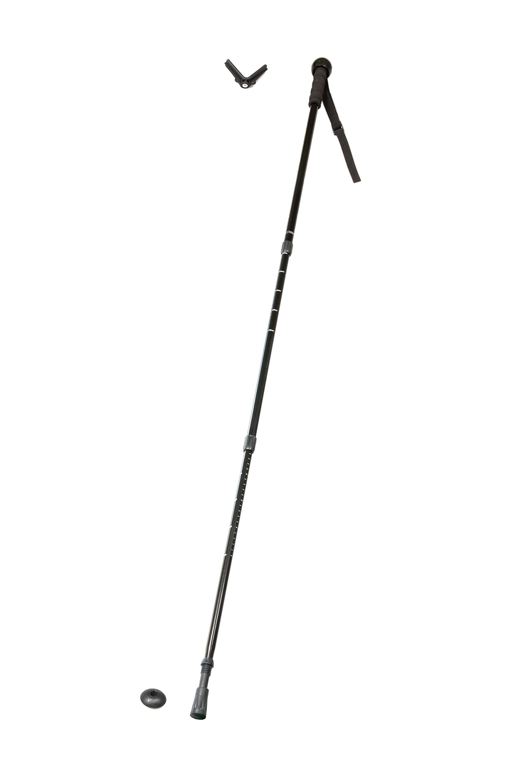 SE Survivor Series Collapsible Aluminum 60� Walking/Hiking Stick with Rifle and Camera Mount - WS9HS-60