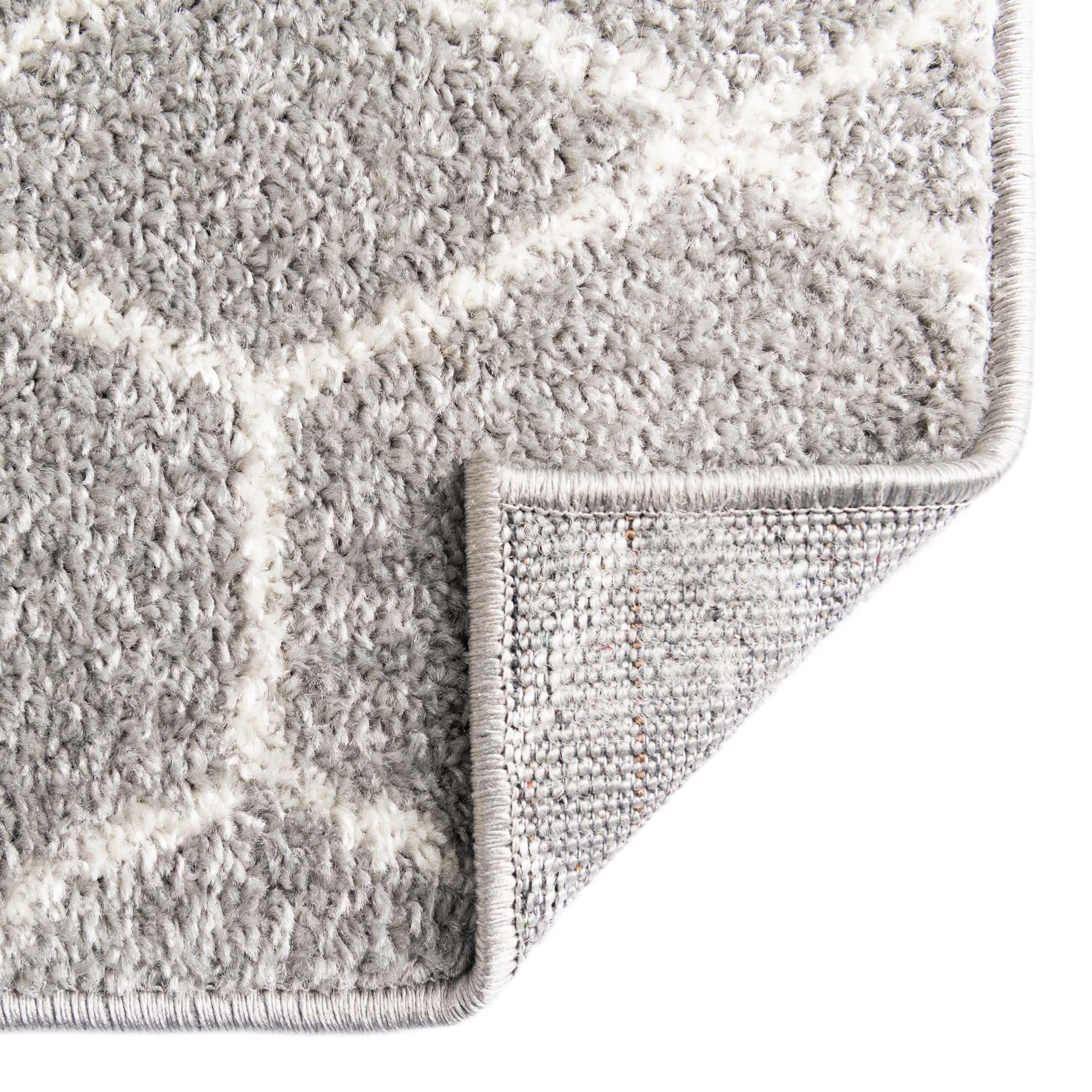 Unique Loom Trellis Frieze Collection Area Rug - Geometric (10' x 13', Light Gray/ Ivory)
