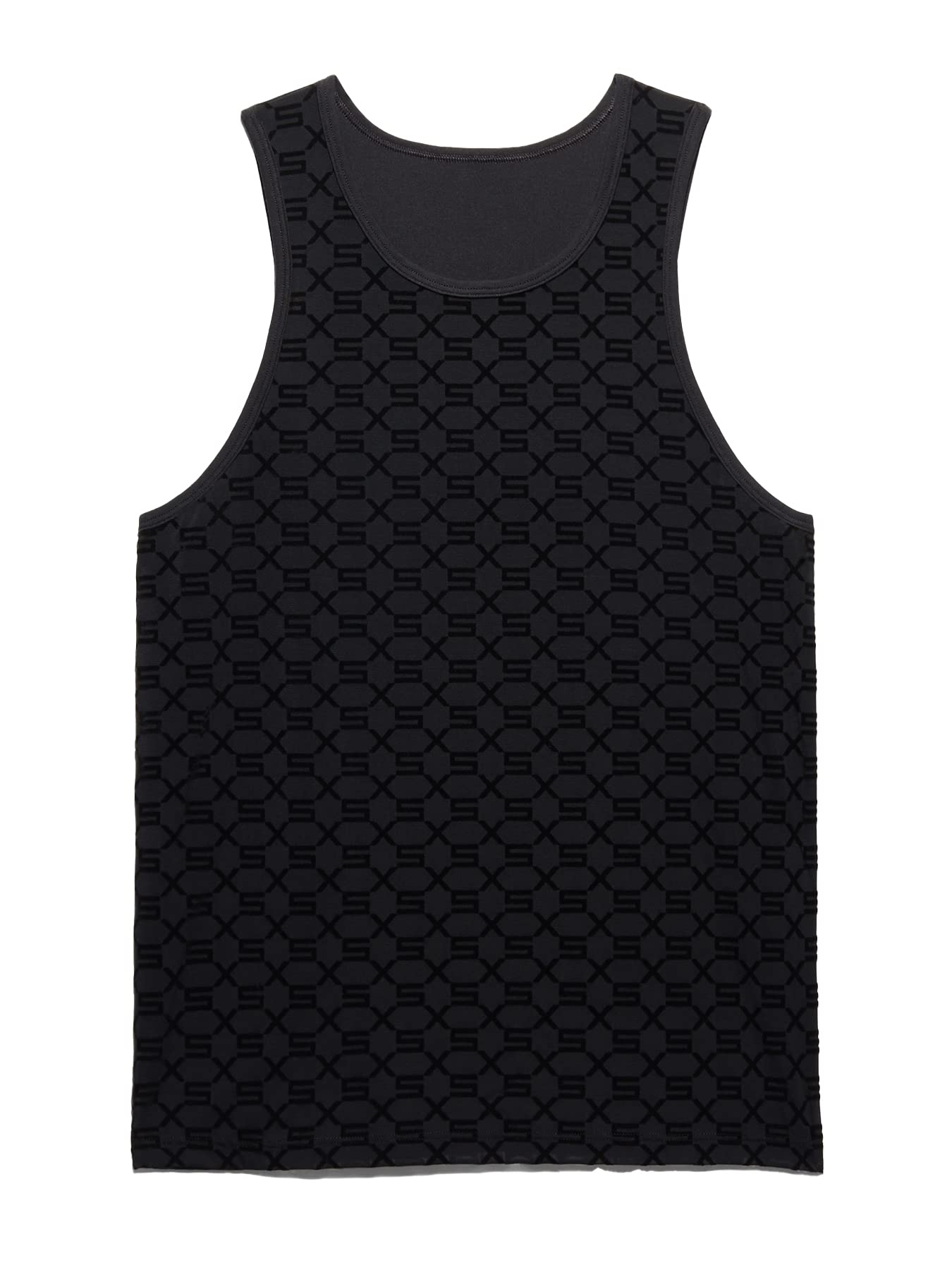 Savage X Fenty, Men's, Savage X Mesh & Jersey Tank, Caviar, S