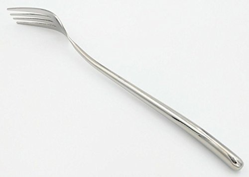 Ximkee 8 Pieces, Korean Stainless Steel Rice Spoon/Soup Spoon/Coffee Spoon - Long-handled Great Circle (Forks)