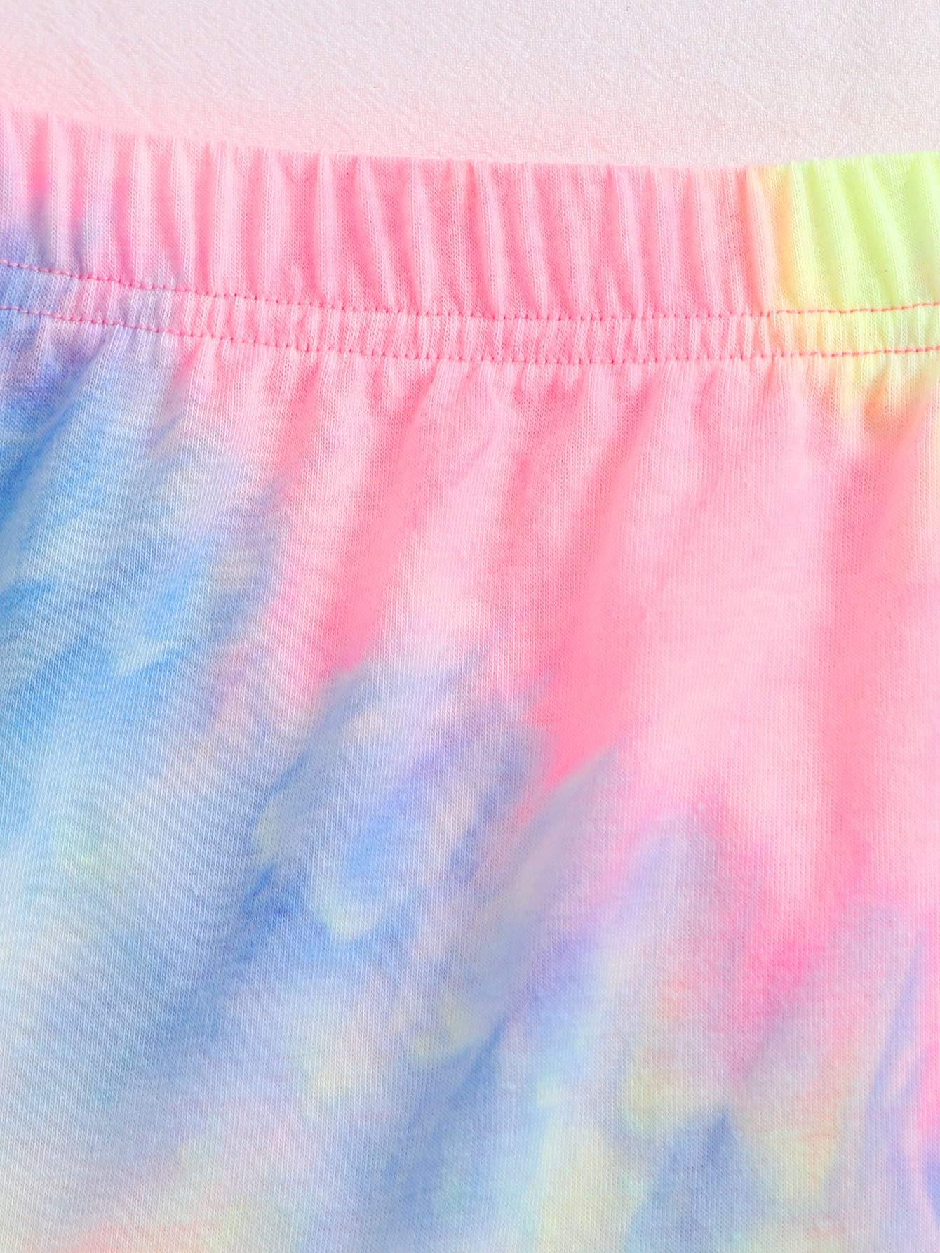 SOLY HUX Girl's 2 Piece Outfits Short Sleeve Crop Top and Skirt Set Tie Dye 11-12Y