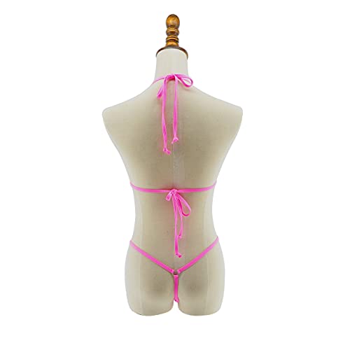 SHERRYLO Micro Bikini Extreme G String Thong Bottom Sexy Slutty Mini Bikinis Two-Piece String Bathing Suit