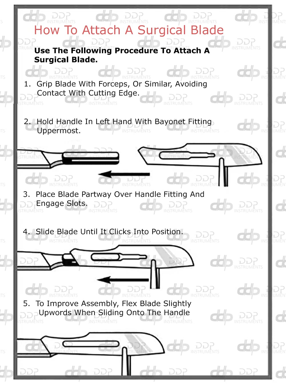Scalpel Knife Handle #7 with 30 STERILE Blades #10#11#15 (DDP Brand)
