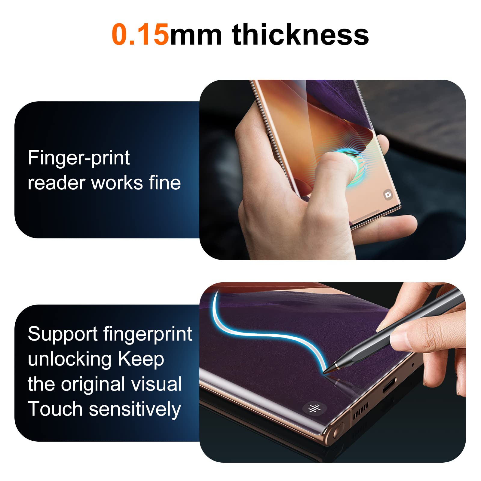 UniqueMe [2+2 Pack] Camera Lens Protector and Screen Protector for Samsung Galaxy A51 4G / 5G / 5G UW Tempered Glass [Easy Installation Frame] HD Clear [Anti-Scratch] [Bubble Free]