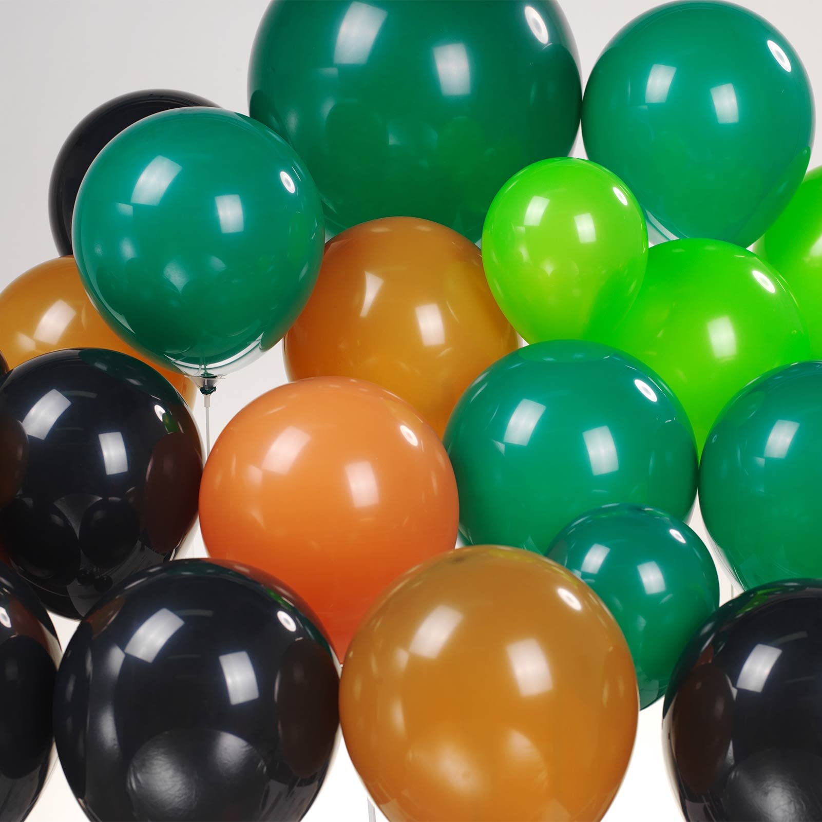 Video game Balloon garland kit 135pcs Green and Black brown Controller balloon arch Gamer night Decorations For boy gaming birthday party supplies