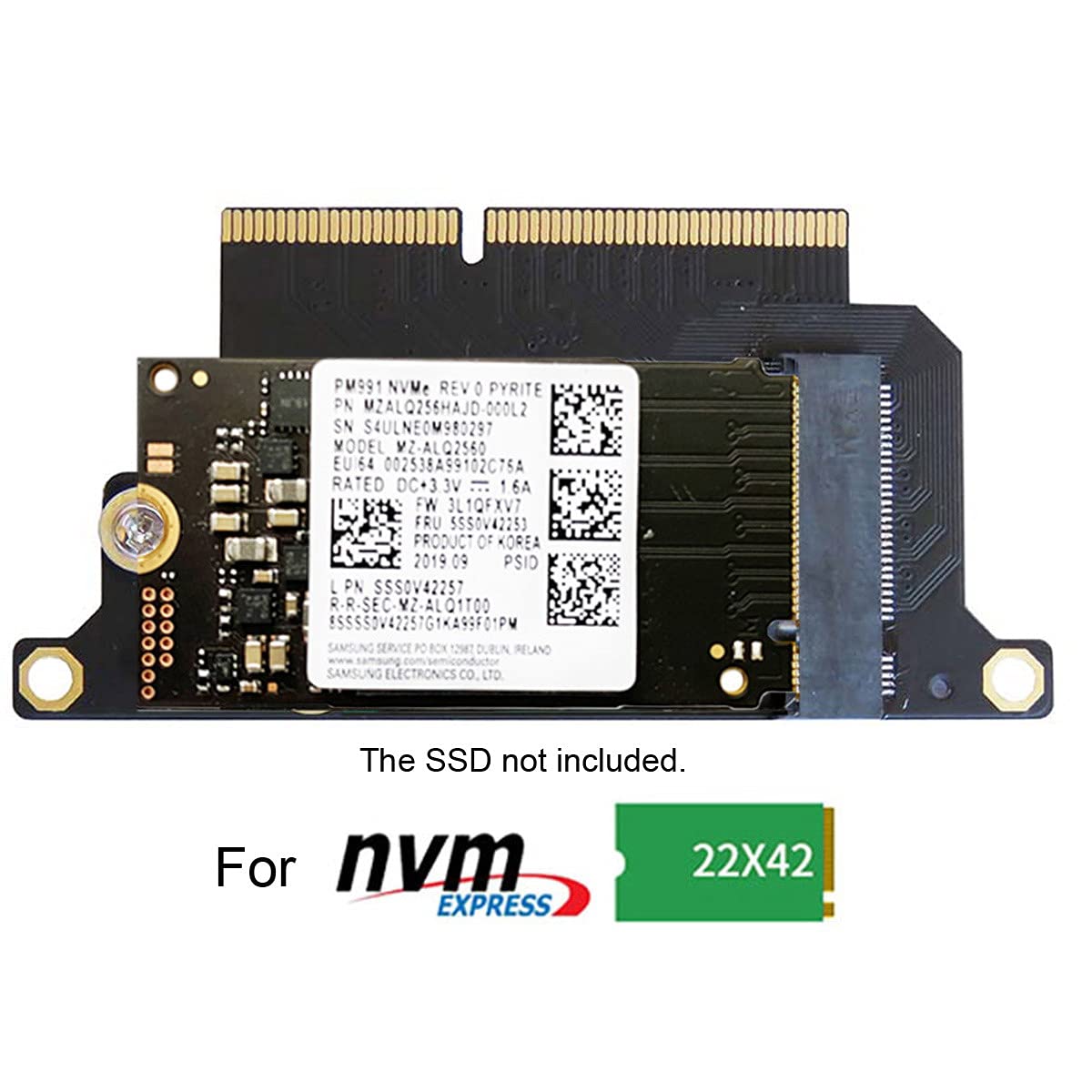xiwai M.2 NGFF M-Key NVME SSD Convert Card fit for 2016 2017 13" A1708 A1707 A1706