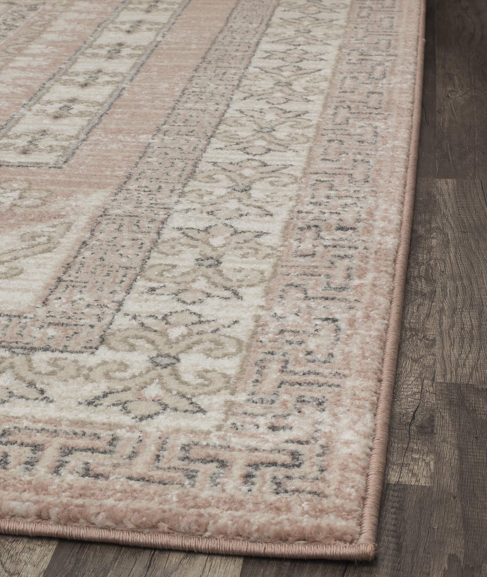 Rugs America Harper HY40A Vintage Transitional Carnation Non-Shedding Living Room Bedroom Dining Home Office Area Rug, 8'0" x 10'0"