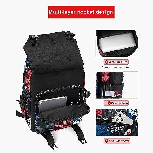 XKJFOTCY Shark Backpack for Boys, Fashion Multi-Functional Teens Bookbag, Laptop Backpack, Casual Daypack