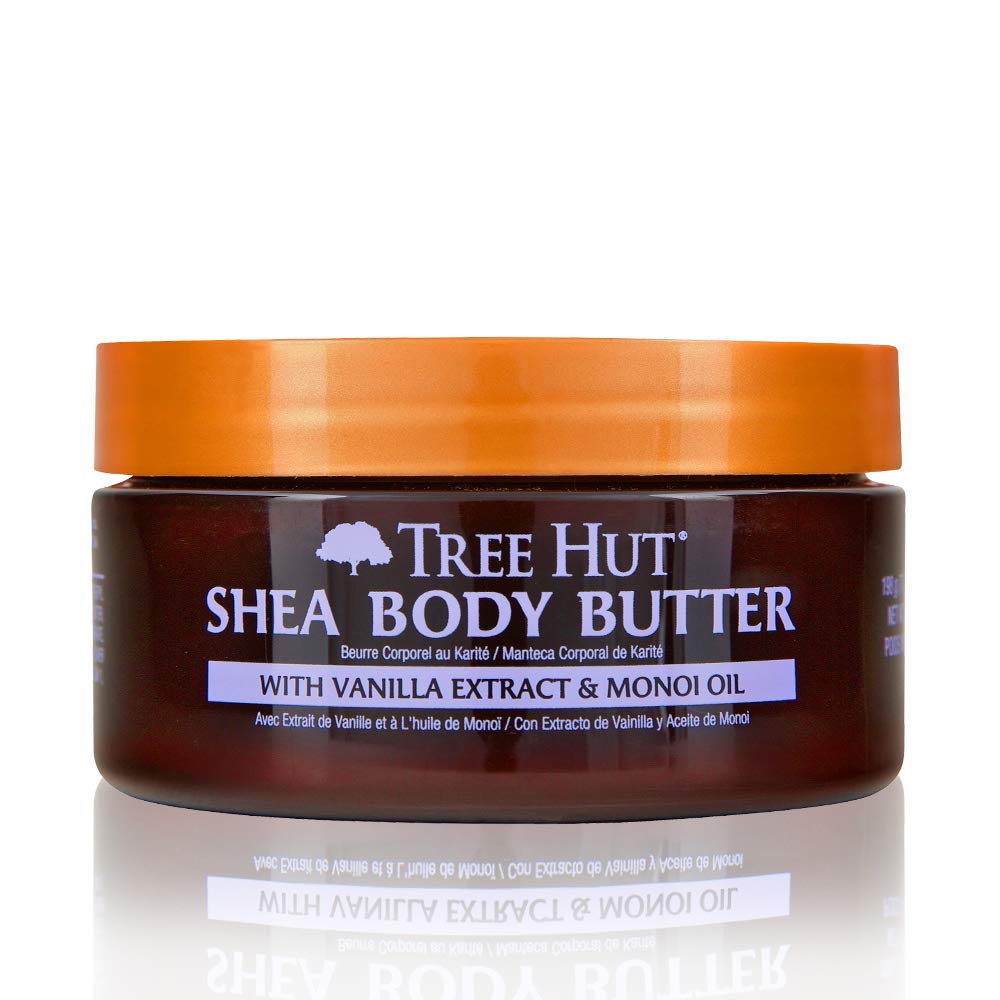 Tree Hut 24 Hour Intense Hydrating Shea Body Butter, Tahitian Vanilla Bean, 7 Ounce