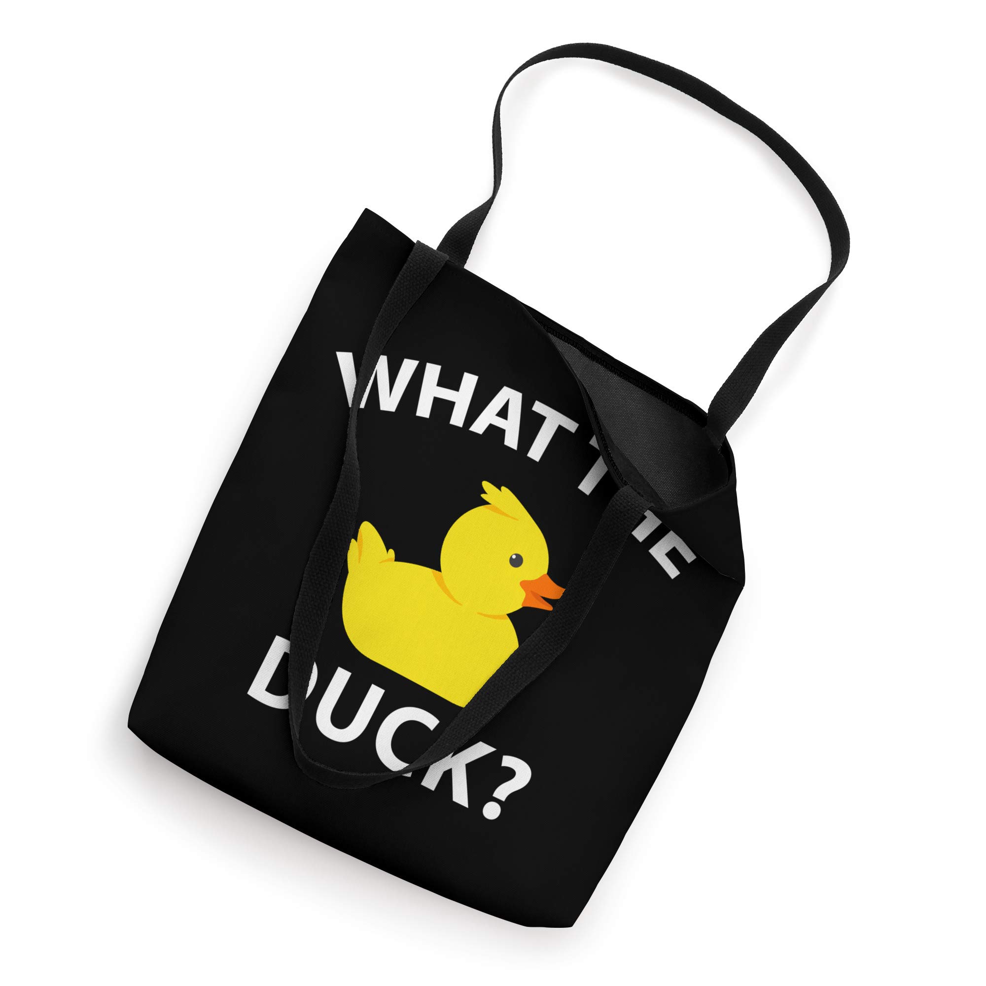 What The Duck Funny Rubber Duck Tote Bag