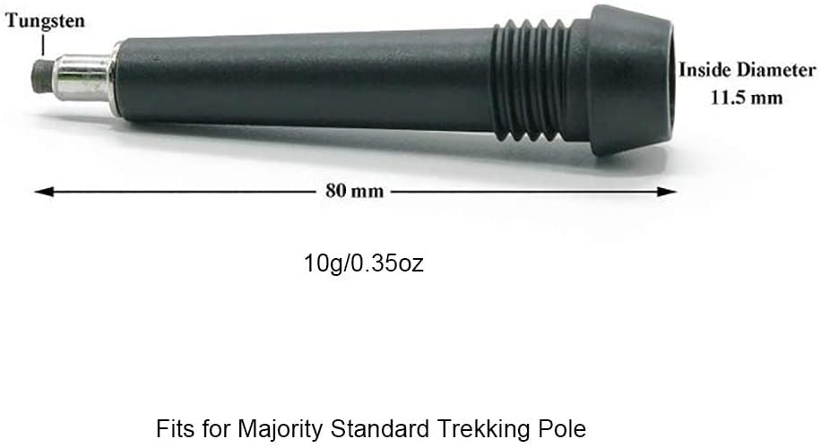 Trekking Pole Tips 5 PCS, Replacement Trekking Poles Tips Fits for Majority Standard Trekking, Walking and Hiking Pole Trekking Pole Accessories Replacement Set