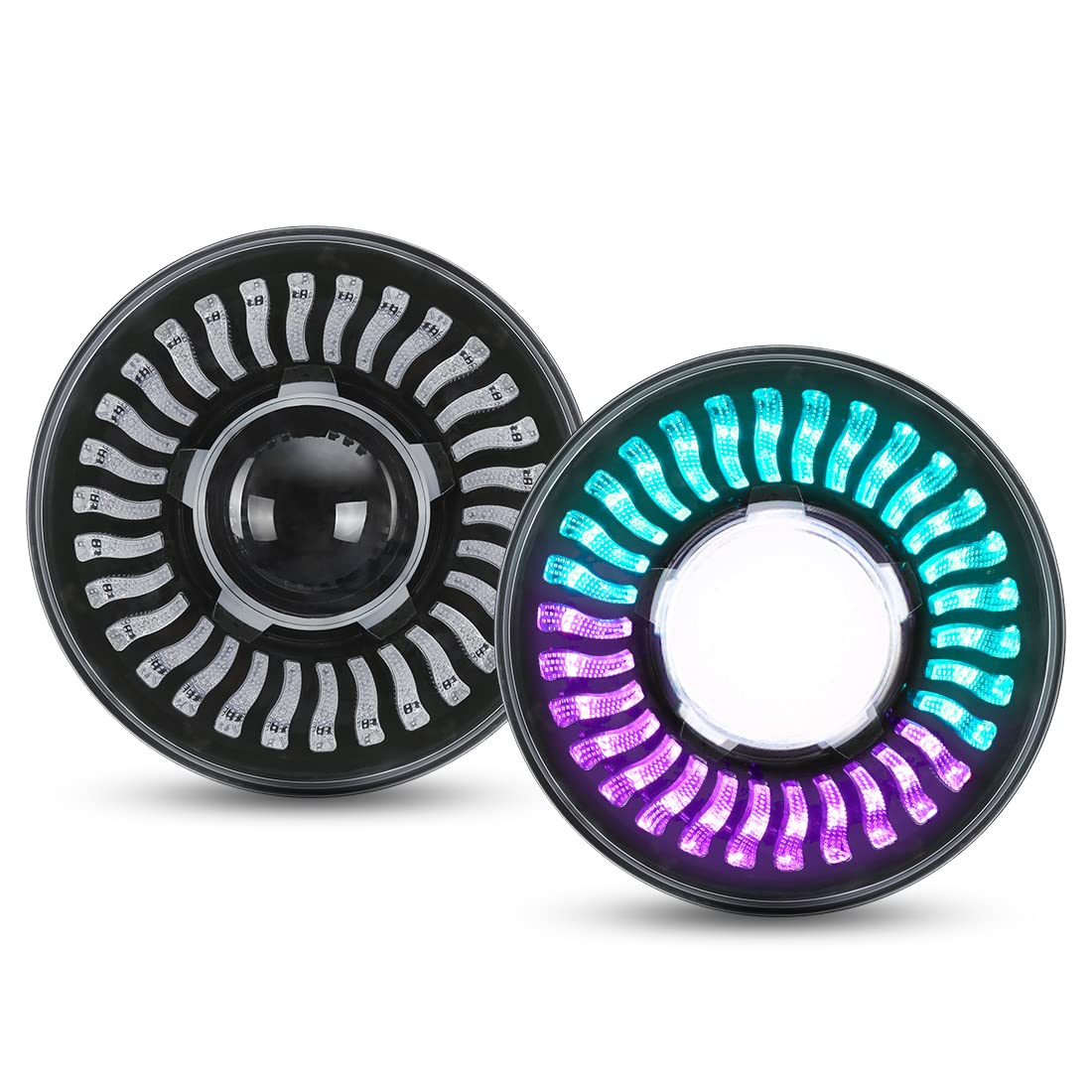 SUPAREE 7 Inch LED Headlights Round for 1997-2017 Jeep Wrangler