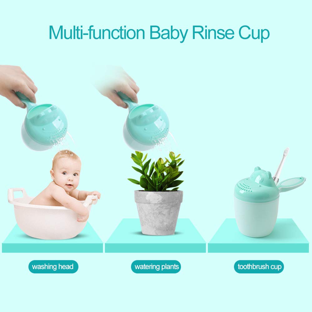 UNAOIWN Baby Bath Waterfall Rinser Kids Shampoo Rinse Cup Newborn Bath Shower Washing Head