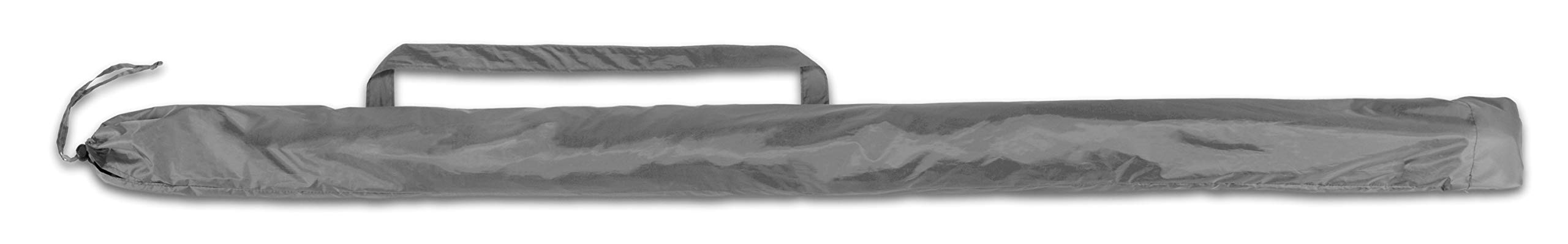 Sport-Brella Ultra SPF 50+ Angled Shade Canopy Umbrella for Optimum Sight Lines at Sports Events (8-Foot), Light Grey