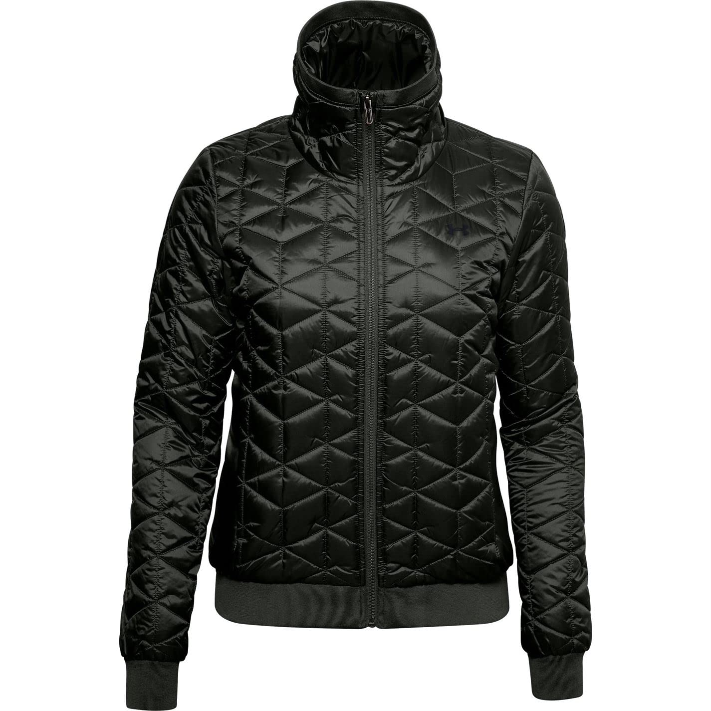 Under Armour Coldgear Reactor Performance Jacket, Baroque Green (310)/Black, Large