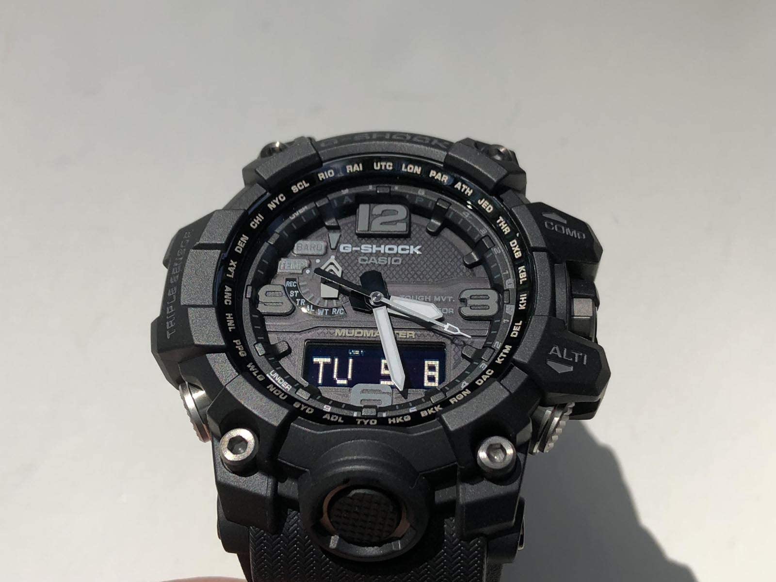 Sports Watch Mens Master of G Mudmaster Triple Sensor Black