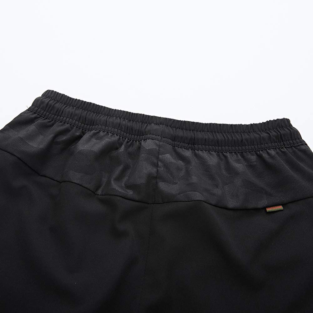 Wohthops Men's Flat Front Pants Jogging Cycling Running Loose Sportswear Pants Dark Blue, 40