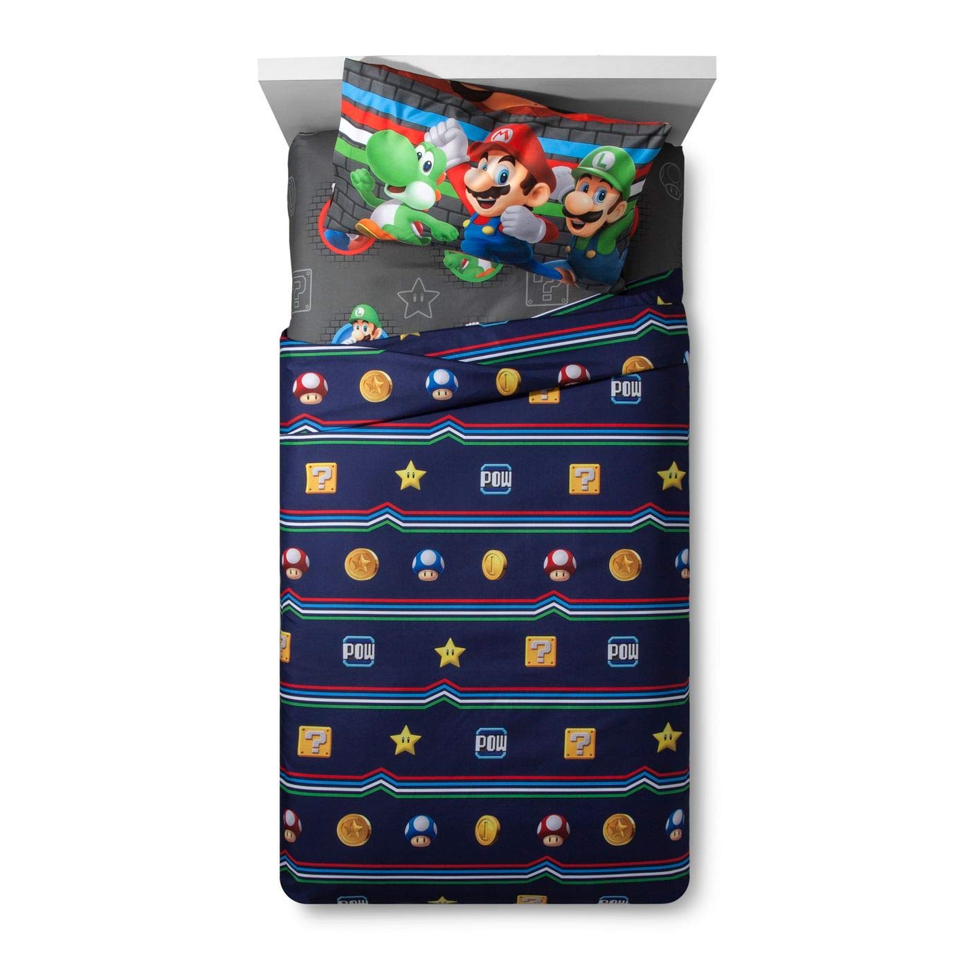Super Mario Trifecta Fun 4-Piece Full Sheet Set