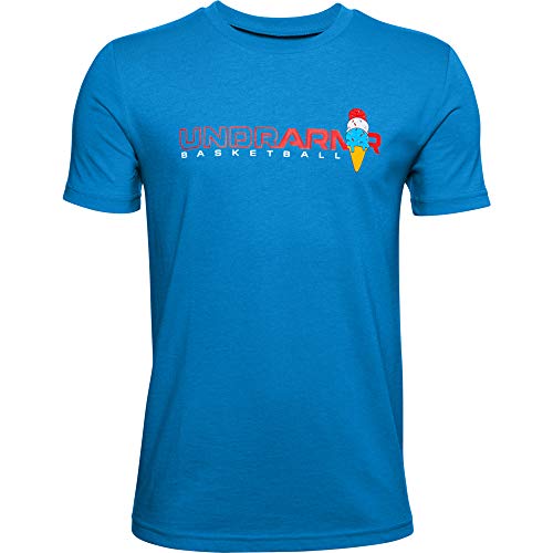 Under Armour Ice Cream' T-shirt, Electric Blue (428)/White, Youth Large