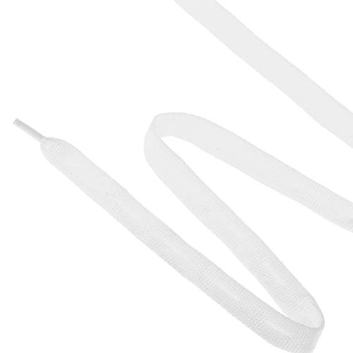 SM SunniMix Replacement Roller Skates Shoelace Strings for Hockey Ice Skates Boots Shoes Accessories Unisex 6ft Long - White, 180cm