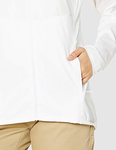 Salomon Women's Standard Agile Full Zip Hoodie, White/Ao, X-Large