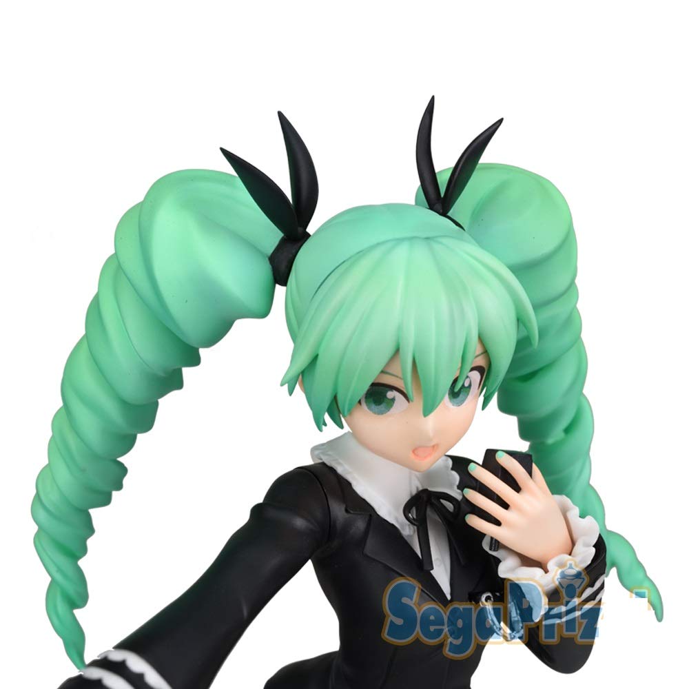 Sega Project Diva Arcade Future Tone Hatsune Miku Super Premium Action Figure Dark Angel, 9"
