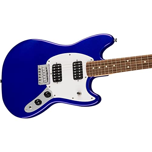 Squier Bullet Mustang HH Electric Guitar, with 2-Year Warranty, Imperial Blue, Laurel Fingerboard