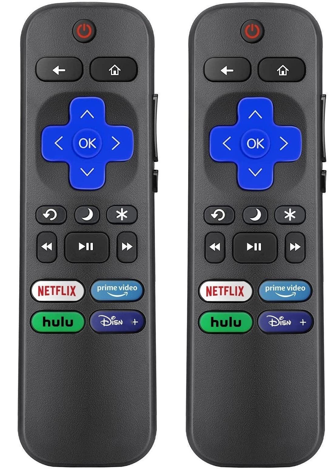 Rupmmehon (Pack of 2) Replacement Remote Control Universal for Roku TV/for Hisense/Element/TCL/Sharp/Onn/Philips/Hitachi/JVC Roku Series Smart TVs