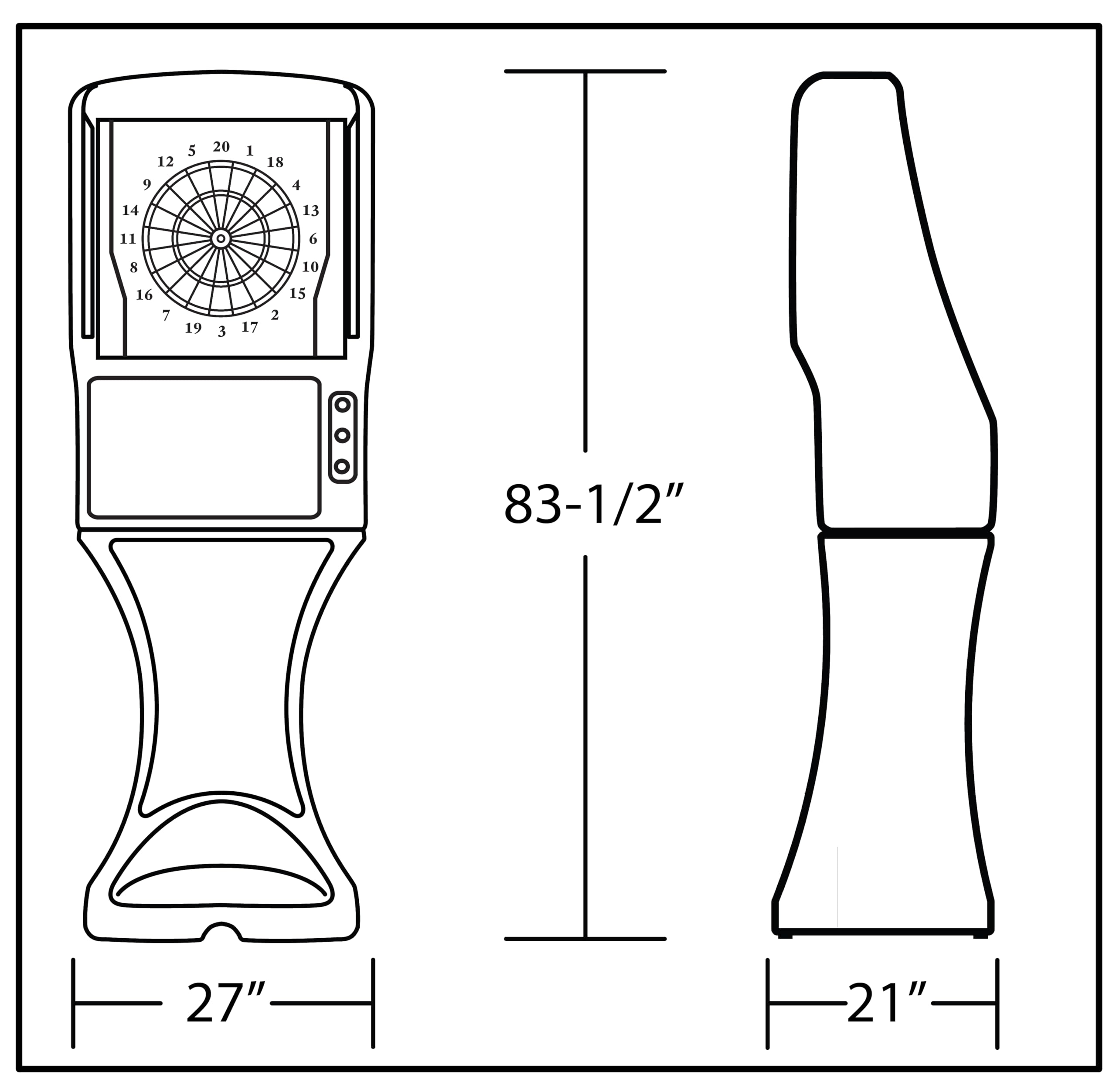 Spider 360 2000 Series, Electronic Dartboard, Home Commercial Grade Dart Board, Standing Electronic Soft tip Dartboard
