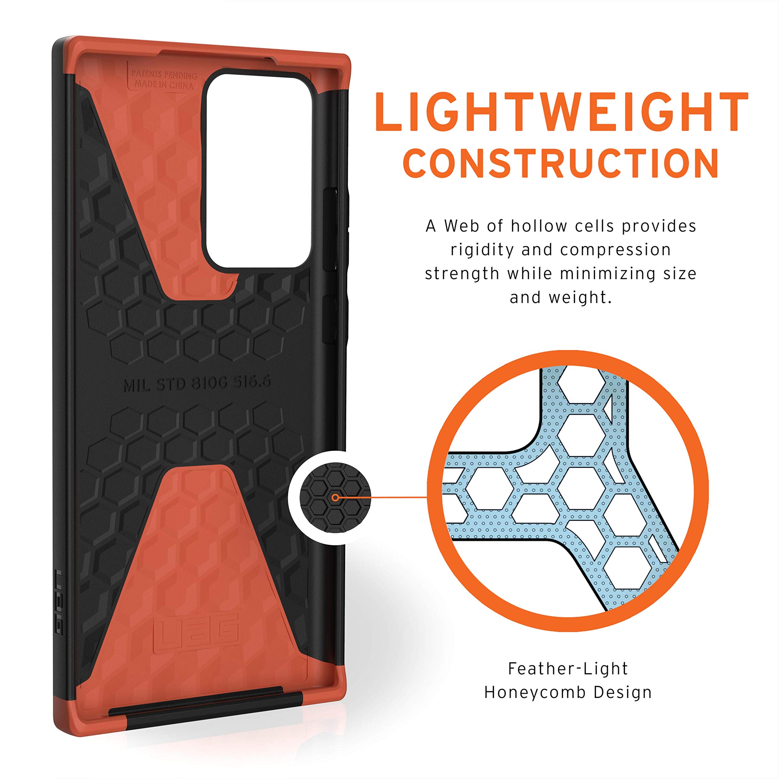 URBAN ARMOR GEAR UAG Compatible with Samsung Galaxy Note20 Ultra 5G Case [6.9-inch Screen] Sleek Ultra-Thin Shock-Absorbent Civilian Protective Cover, Olive