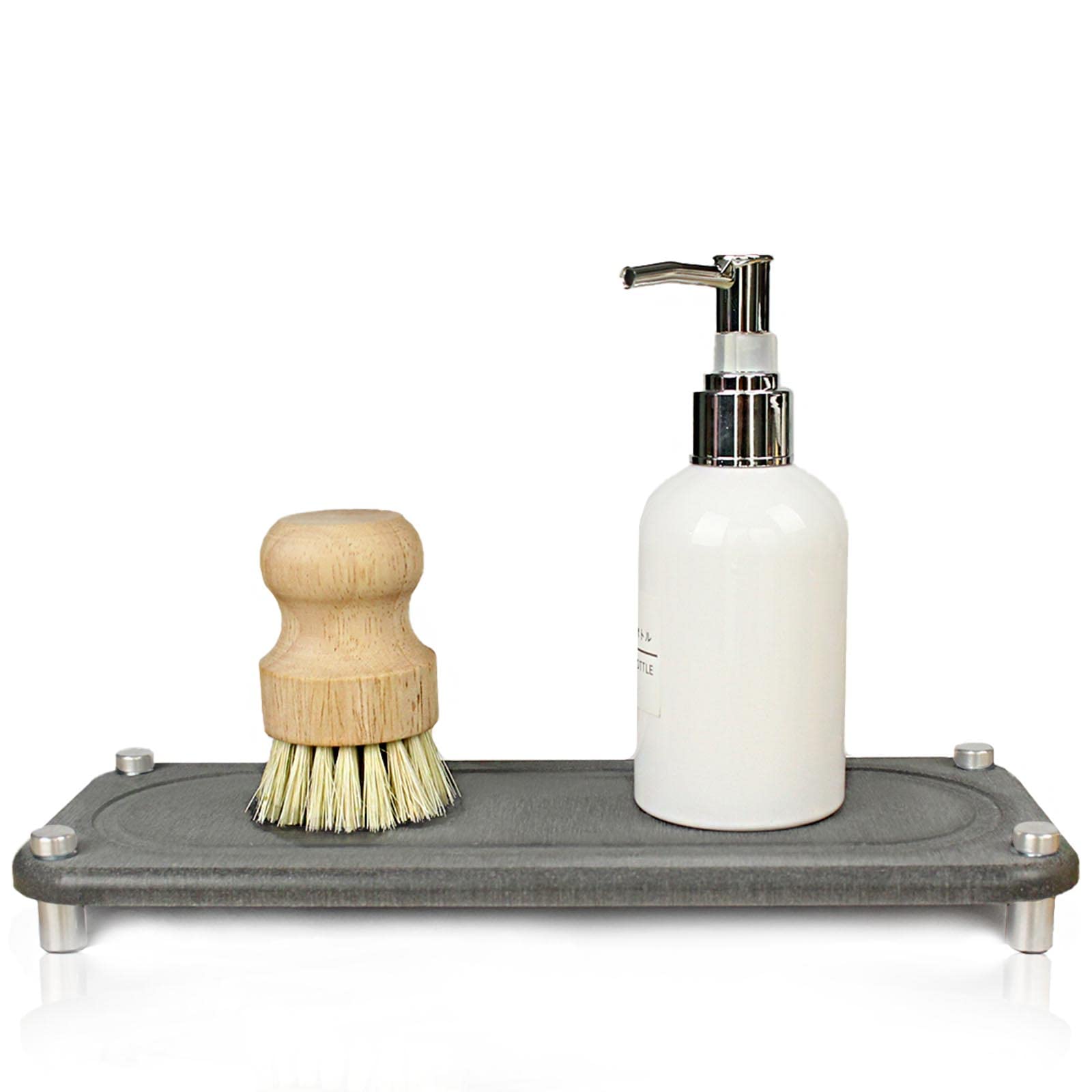 YLTIMER Instant Dry Kitchen Sink Organizer Sink Caddy: Fast Drying Stone Sink Tray for Bathroom Vanity Countertop Kitchen Sink Organizer
