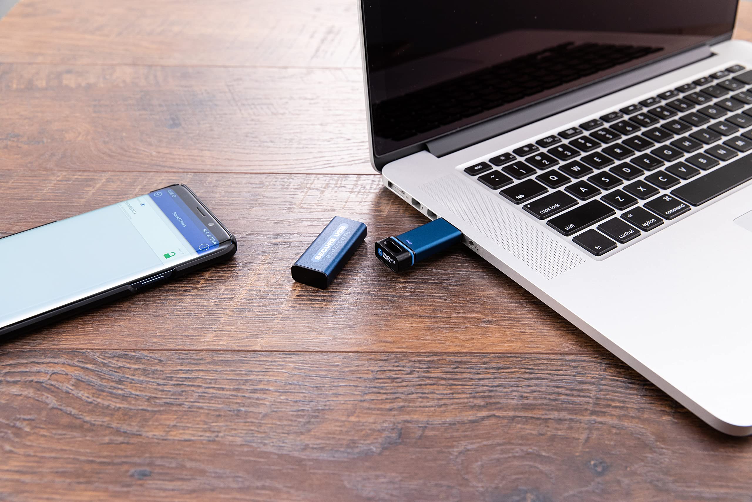 SecureData 64GB SecureUSB BT Encrypted Flash Drive with Wireless Authentication