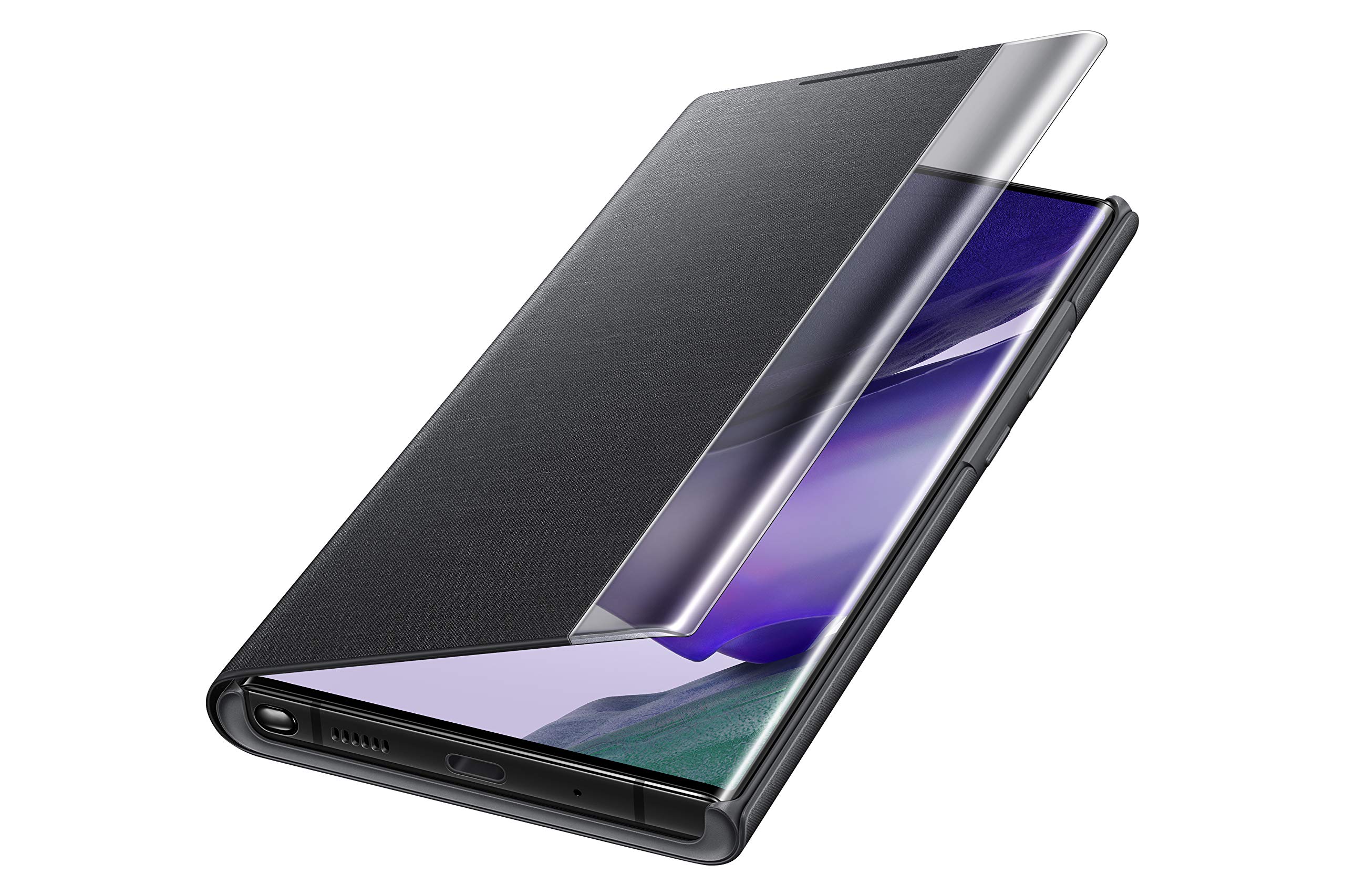 SAMSUNG Galaxy Note 20 Ultra Case, S-View Flip Cover - Silver (US Version ) (EF-ZN985CSEGUS)