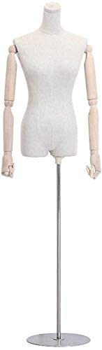 ROLTIN Female Sewing Tailors Dummy Dressmakers Dummies Professional Tailors Dummy Arms Female Tailors Dummy Mannequin (E)