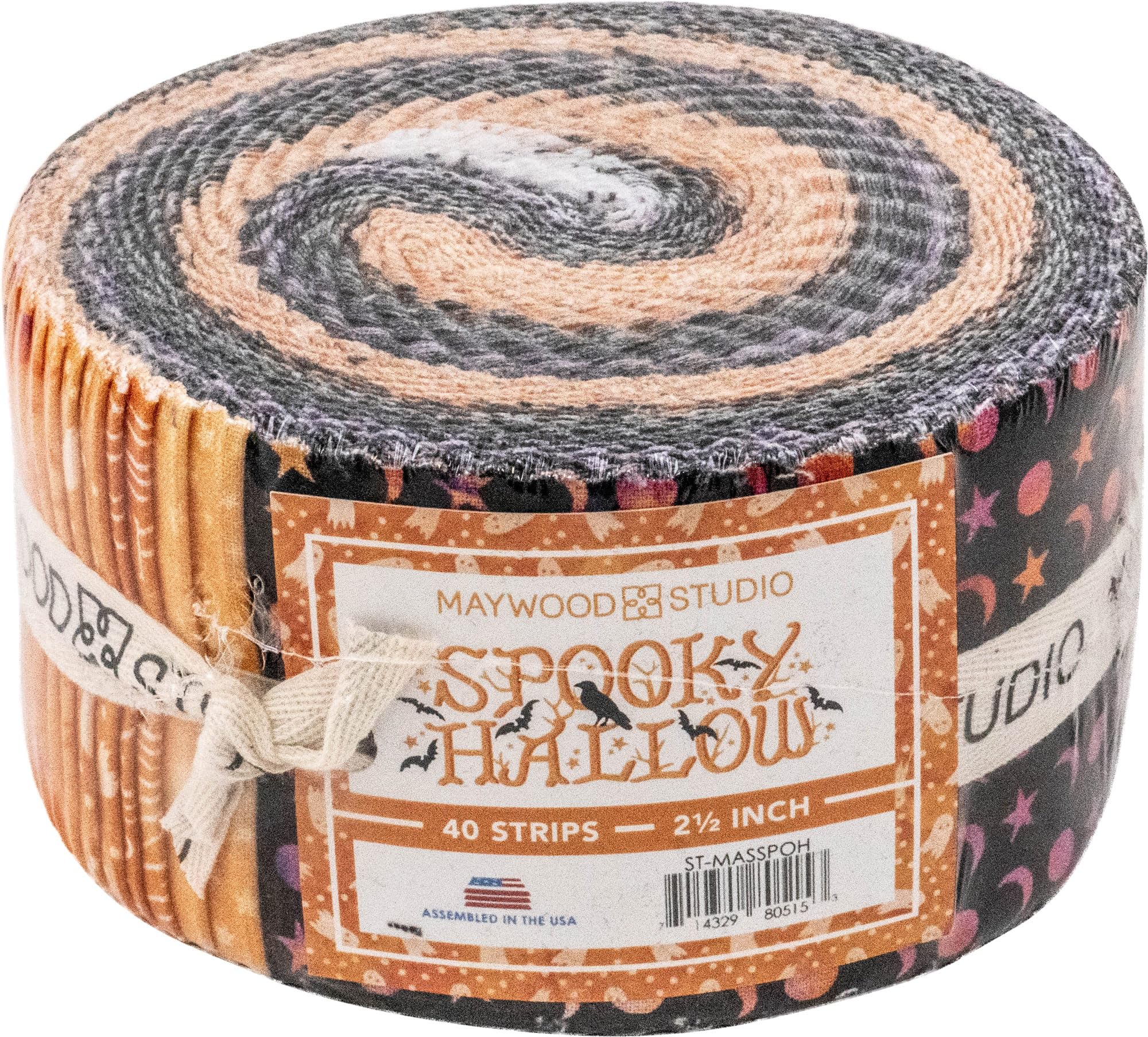 Spooky Hallow Strips 40 2.5-inch Strips Jelly Roll Maywood Studio