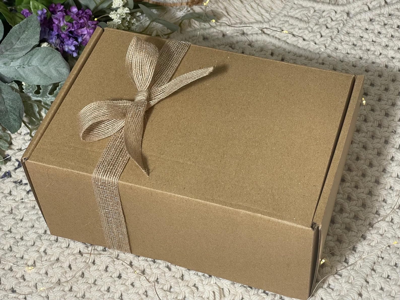 YourWoodenStory Gift Basket For A Couple Personalized Hygge Gift For Two Happy Anniversary For Husband And Wife Just Married Gift For Two Gift (White/Black)