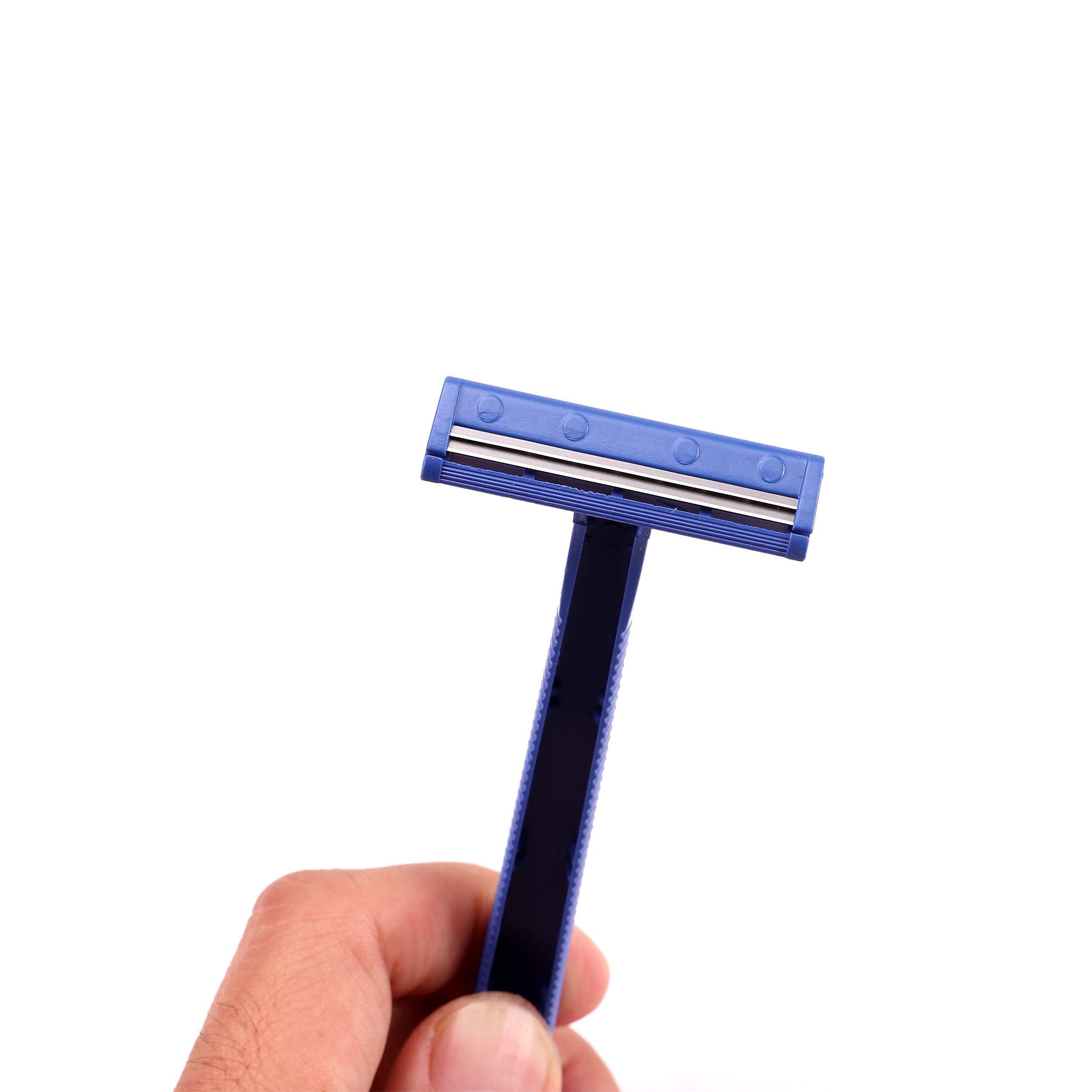 Twin Blade Disposable Razors with Fixed Head, Travel-Ready Skin Care, Ergonomic Handle, Universal Hair Removal, Smooth Shave for Face, Legs, etc. Value Pack - 24 Count