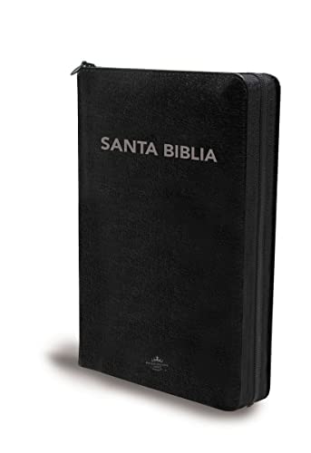 RVR60, Santa Biblia, Letra Grande, Tamaño Compacto, Leathersoft, Negro, Palabras de Jesús en Rojo (Spanish Edition)