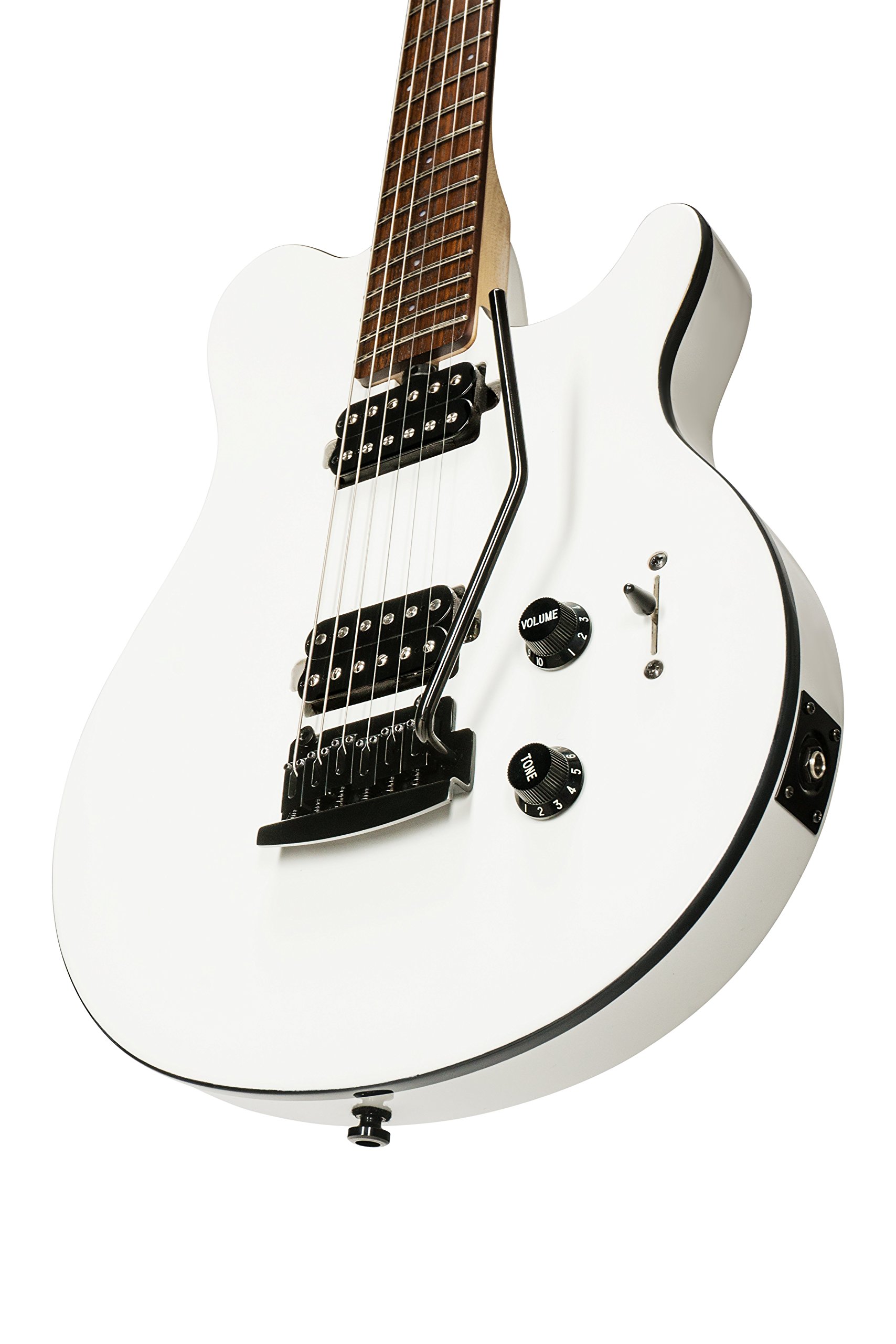 Sterling By MusicMan 6 String Sterling by Music Man Axis AX3S Electric Guitar Body, Right, White with Black Binding (AX3S-WH-R1)